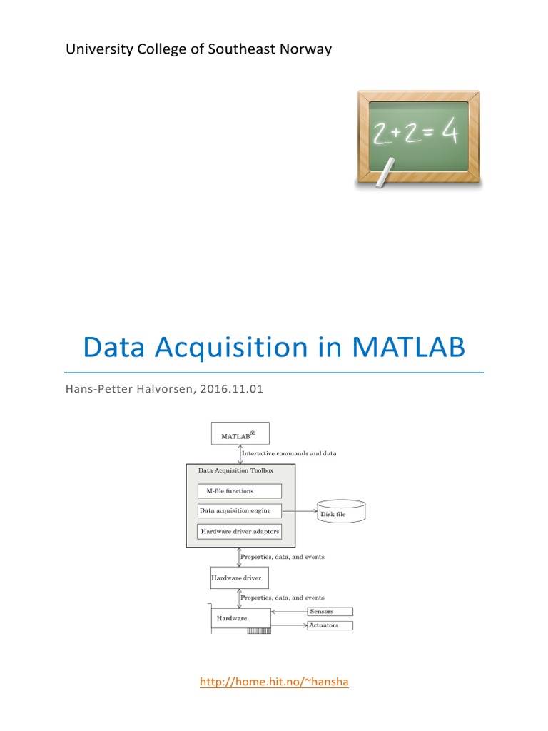 Data Acquisition in MATLAB | Download Free PDF | Data Acquisition | Matlab