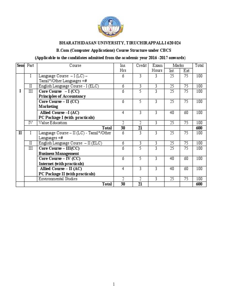 B.Com Computer Applications Syllabus | PDF | Adobe Photoshop | Internet