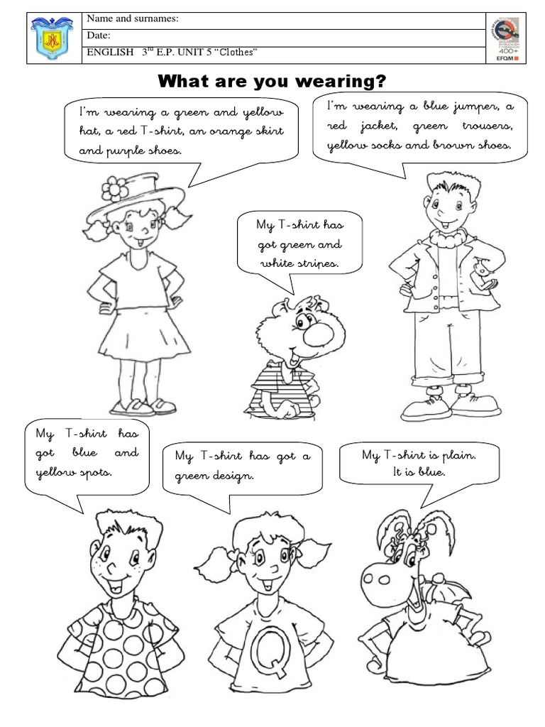 Descriptions of Clothing: A Closer Look at Colors and Patterns on ...