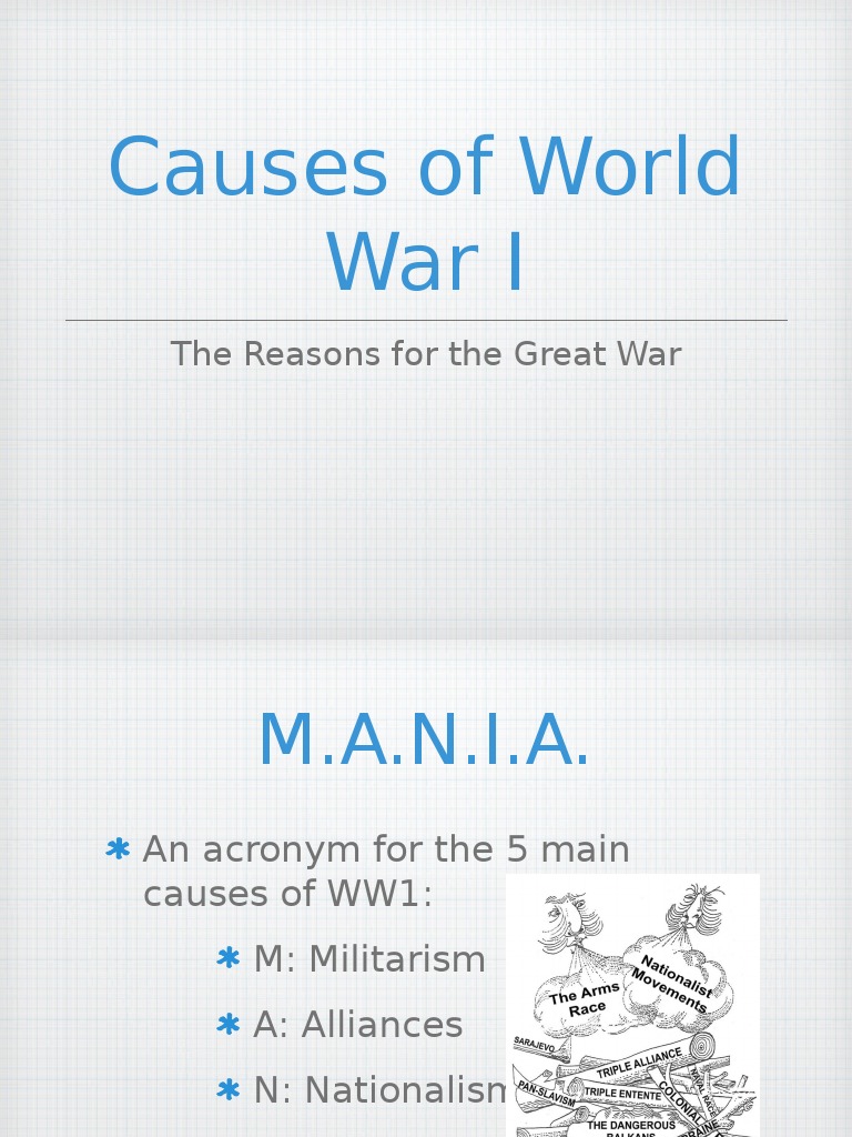 Main Causes of World War I Explained | PDF | Travel | History