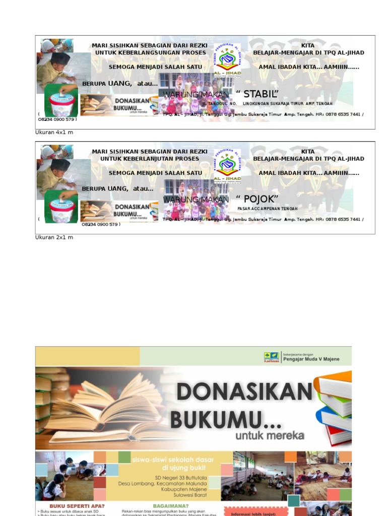 Spanduk TPQ Warung | PDF