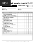 Compactor Daily Inspection Checklist | PDF