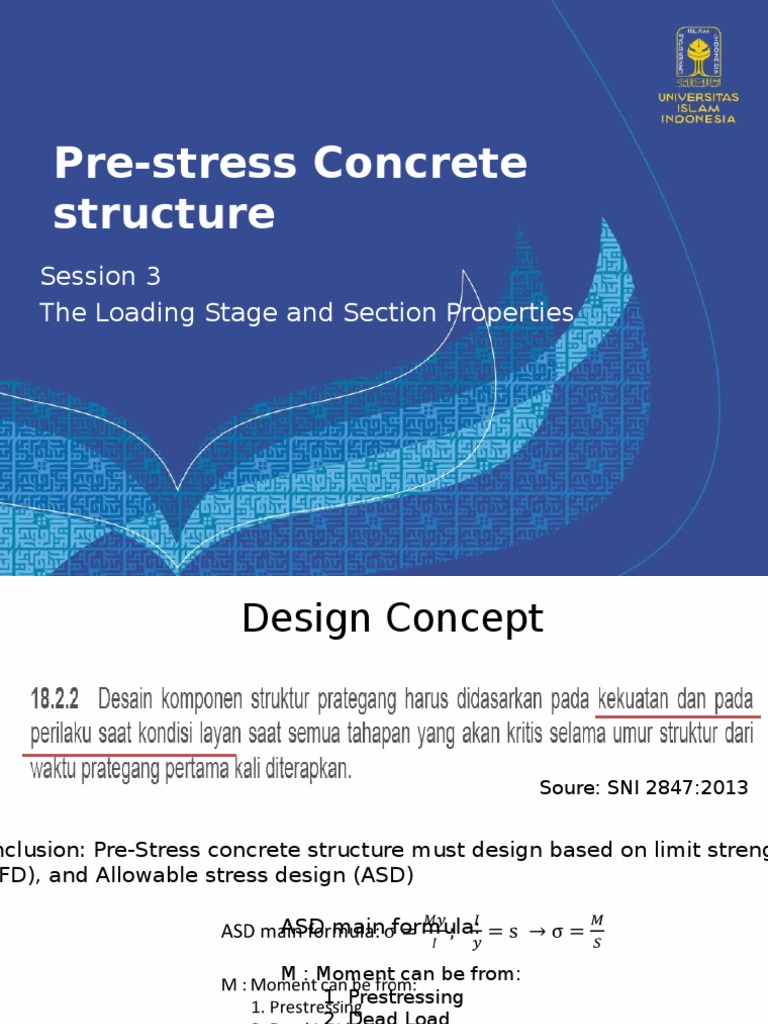 Load Stage and Section Properties Prestress Concrete Structure | PDF