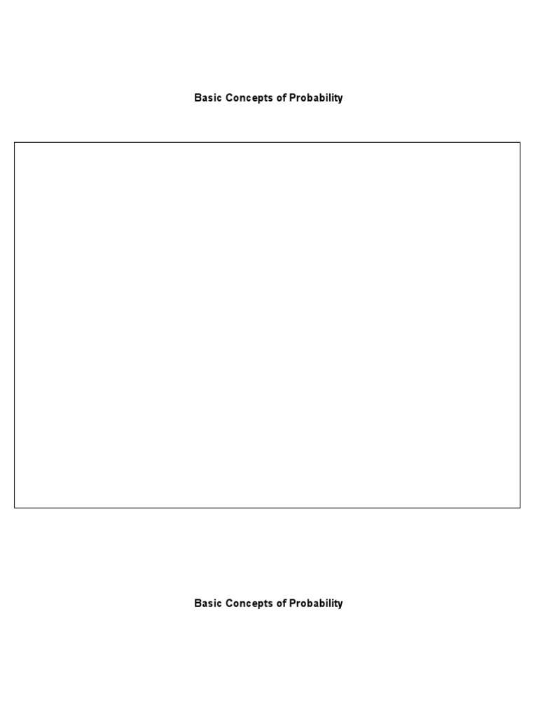 Basic Concepts of Probability | PDF | Probability | Experiment