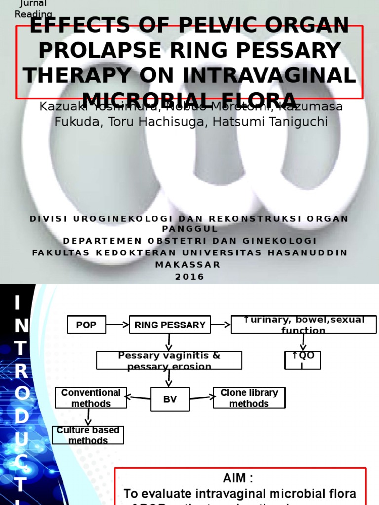 Effects of Pelvic Organ Prolapse Ring Pessary Therapy on Intravaginal Microbial Flora | PDF ...