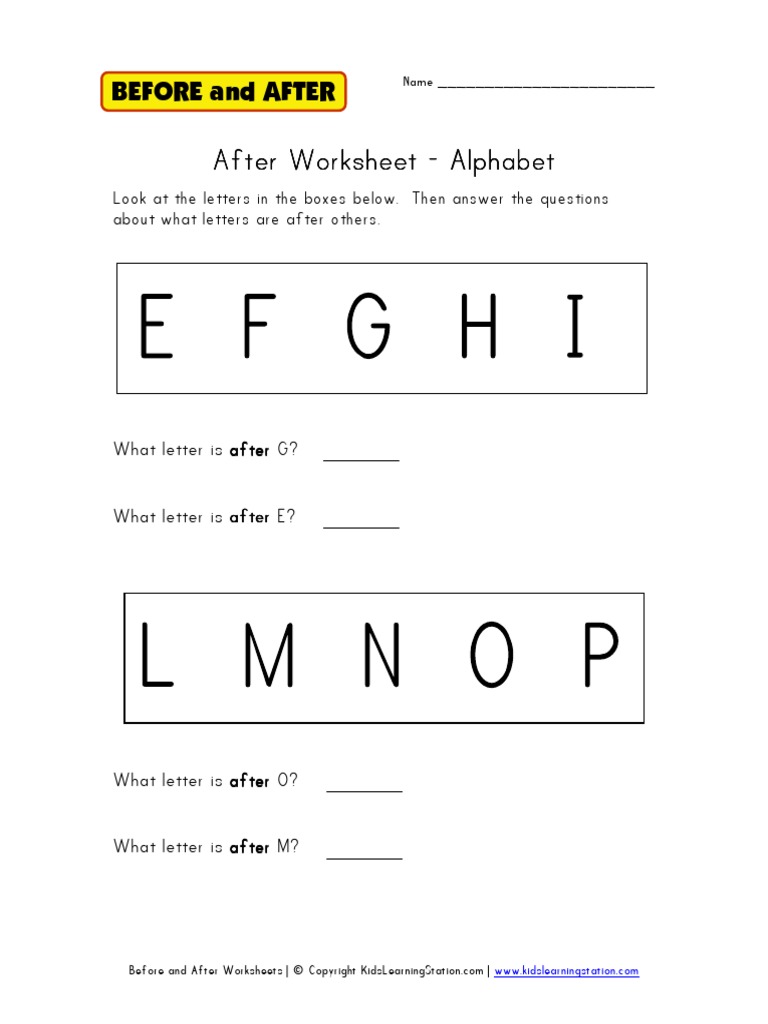 After After After After Worksheet Worksheet Worksheet Worksheet ...