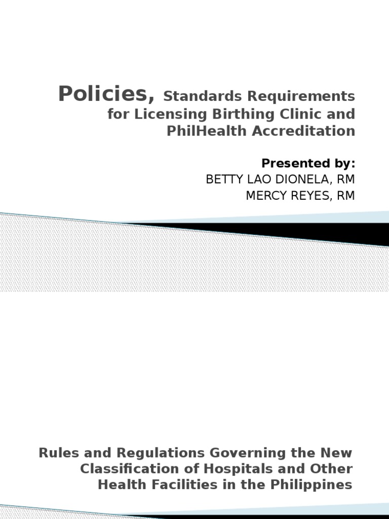Licensing Requirements for Birthing Clinics | PDF | Midwife | Health Care