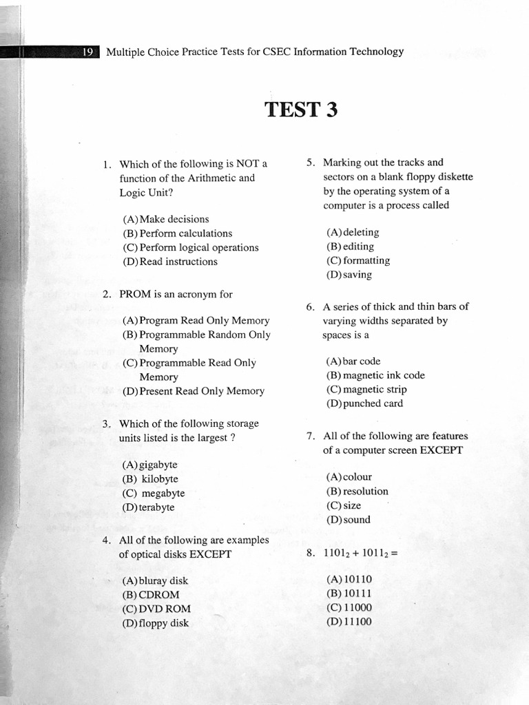IT CSEC Mcq3 | PDF