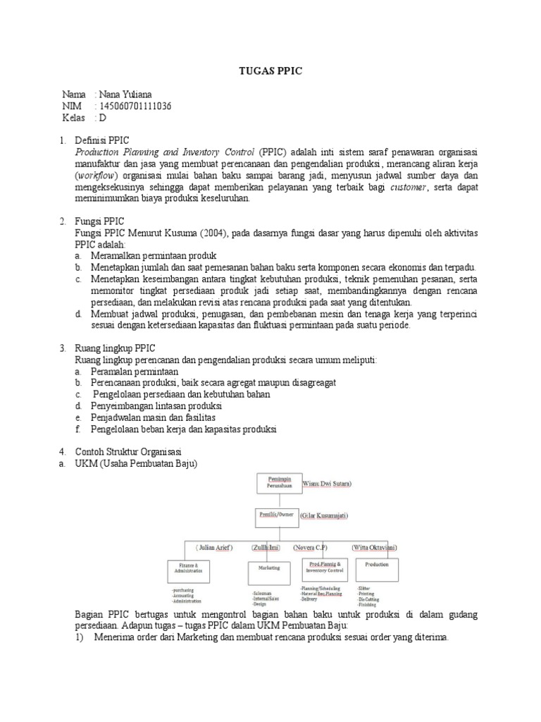 Definisi PPIC | PDF