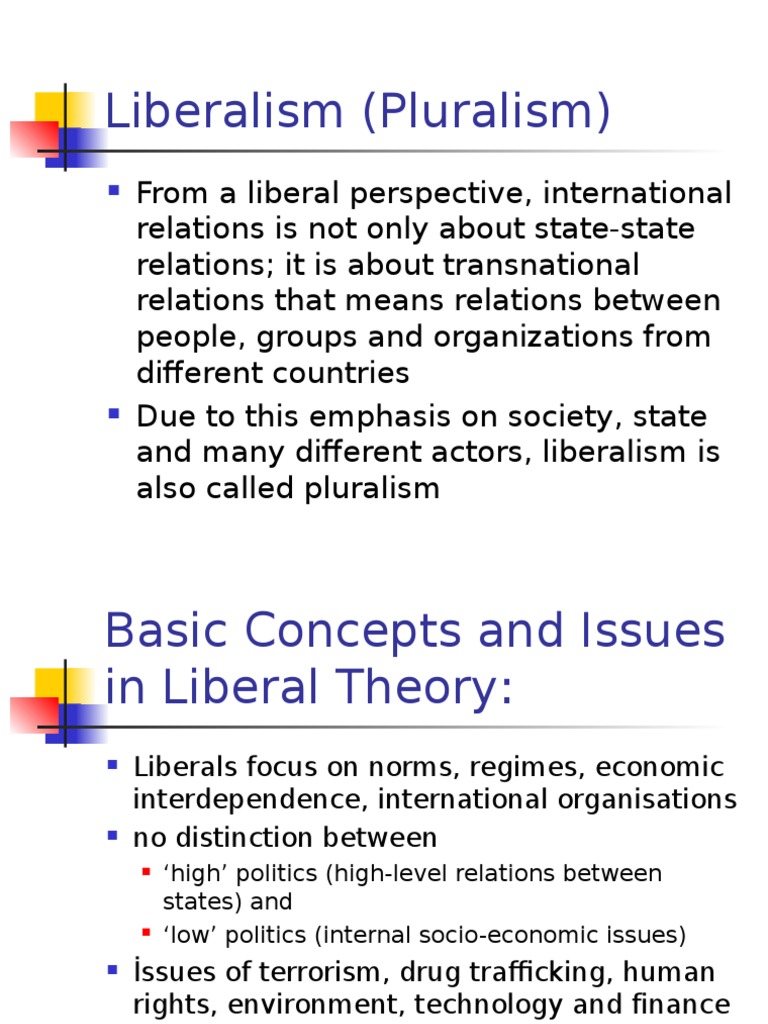Liberalism Lecture Presentation | International Relations ...