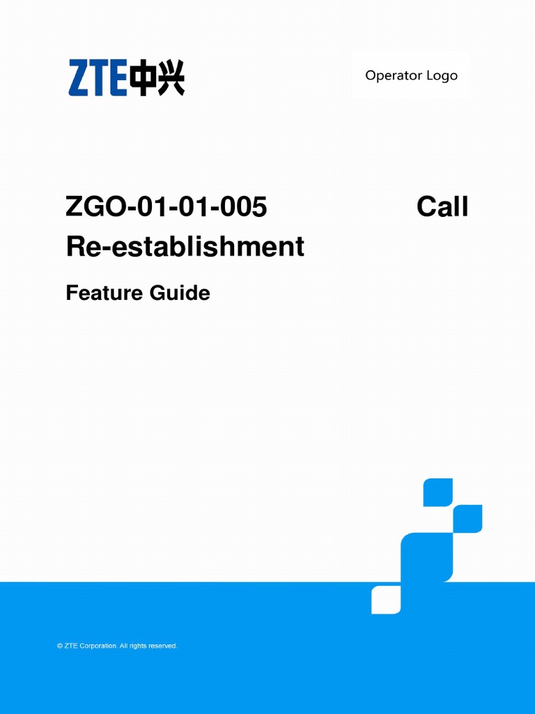 Call Re-Establishment Feature Guide | PDF | Telecommunications ...