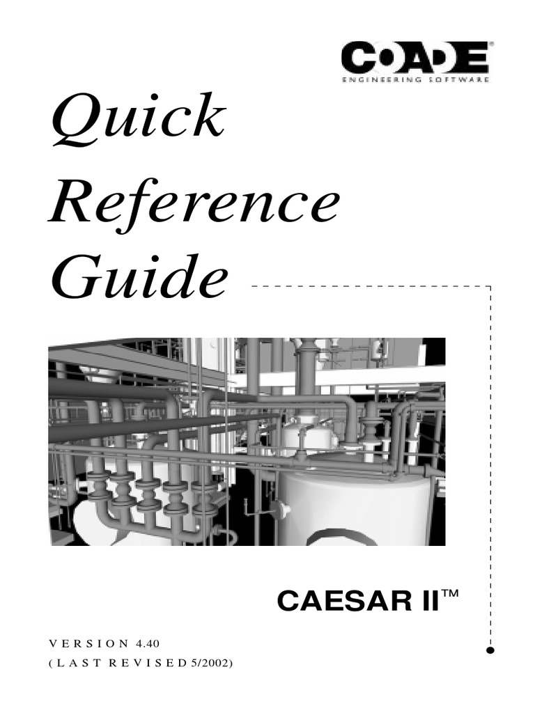 Quick Reference Ceasar II | PDF | Normal Mode | Applied And ...