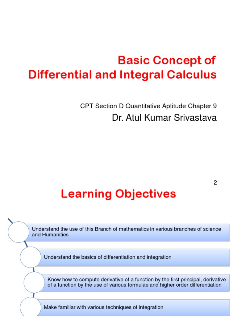 Basic Concepts of Differential and Integral Calculus (39 | PDF ...