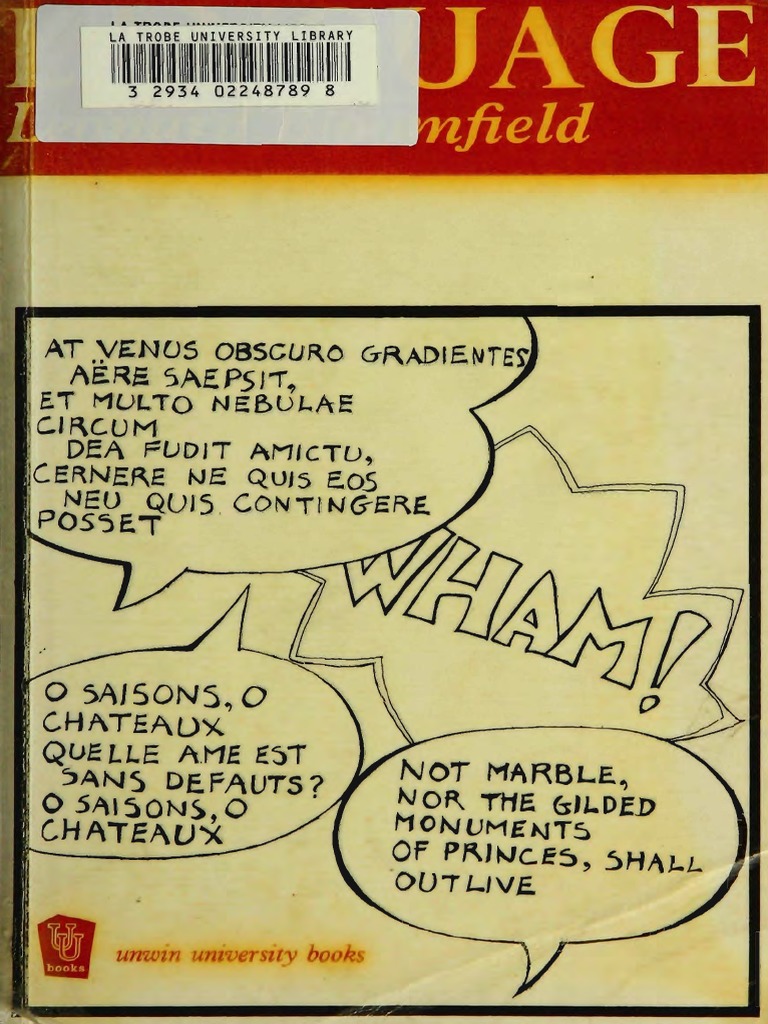 Bloomfield Language 1933 | PDF | Sanskrit | Linguistics