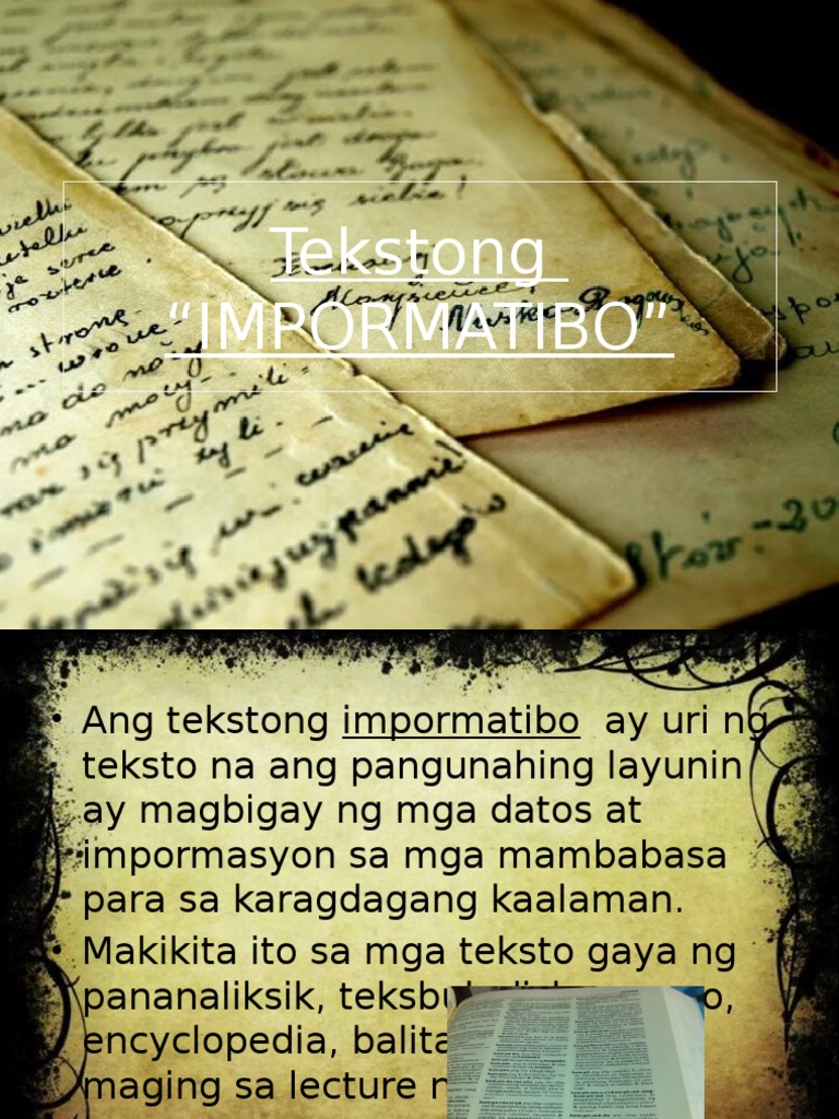 Tekstong-Impormatibo