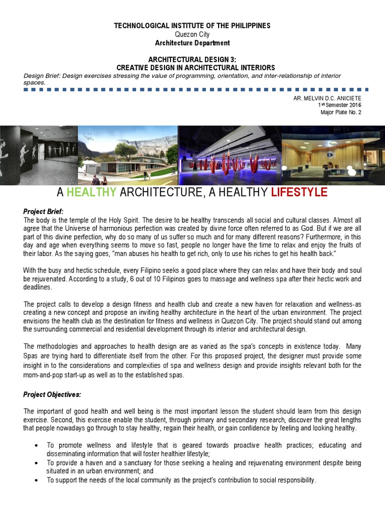 MP2 Training: Health Club Design Project | PDF | Science ...