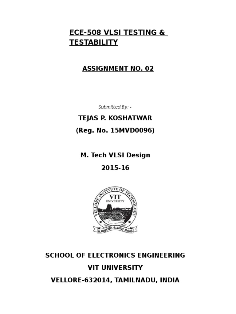 15mvd0096 Testing Assignment 2 Pdf Parameter Computer Programming Simulation