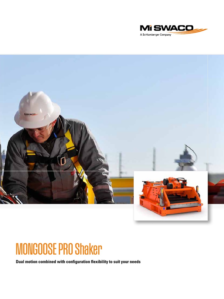 Mongoose Pro Shaker Brochure | PDF | Drilling | Waste Management