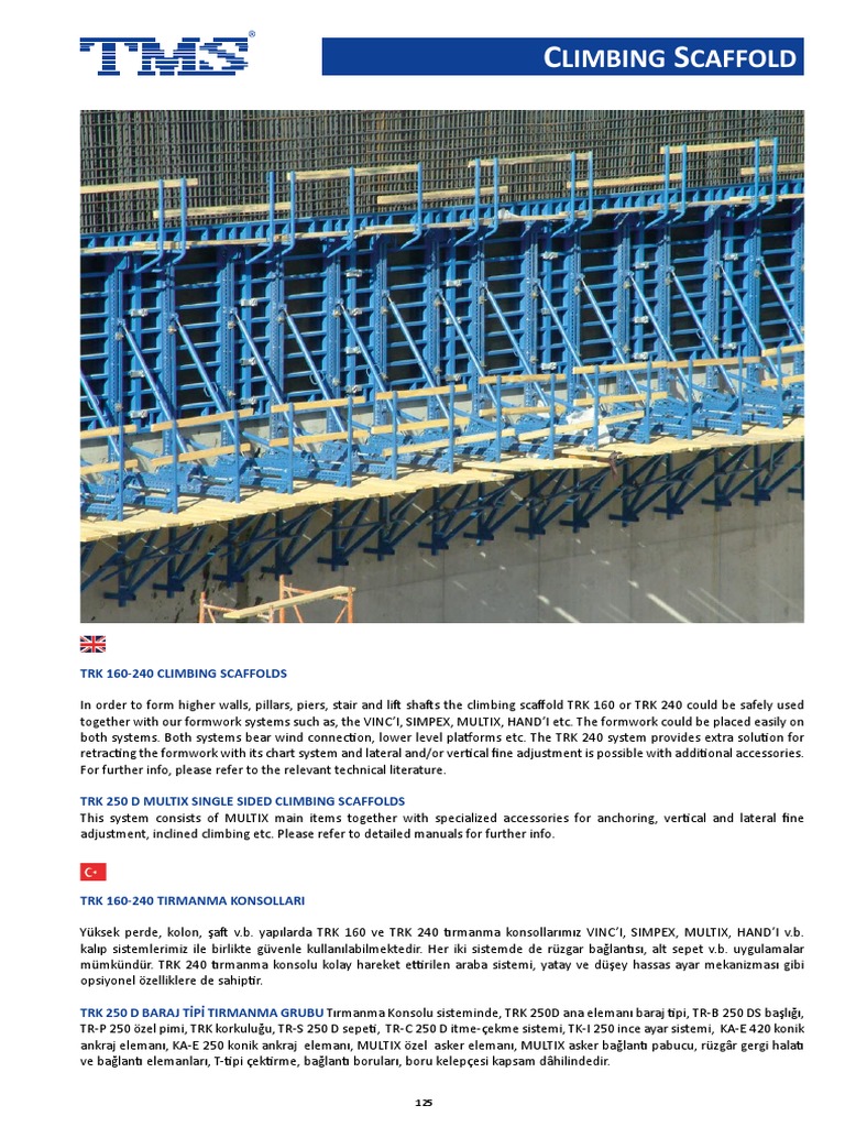 Climbing Scaffold Systems Guide | PDF | Construction Equipment ...