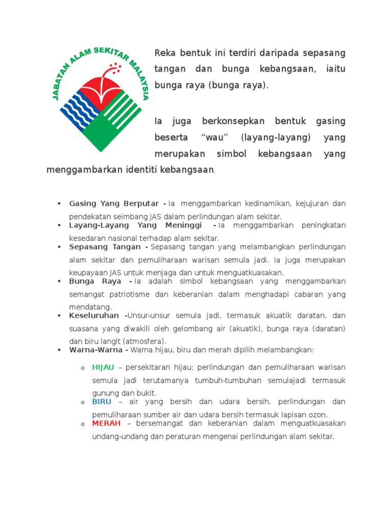 Logo Jabatan Alam Sekitar Malaysia | PDF