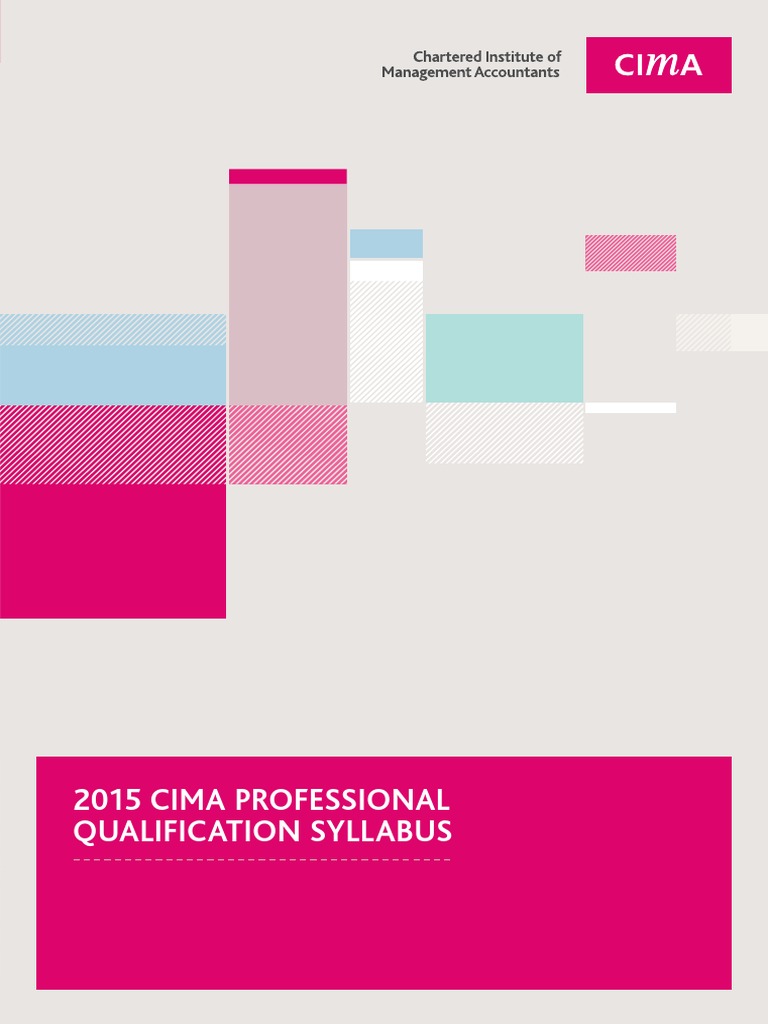 2015 CIMA Professional Qualification Syllabus | PDF | Business