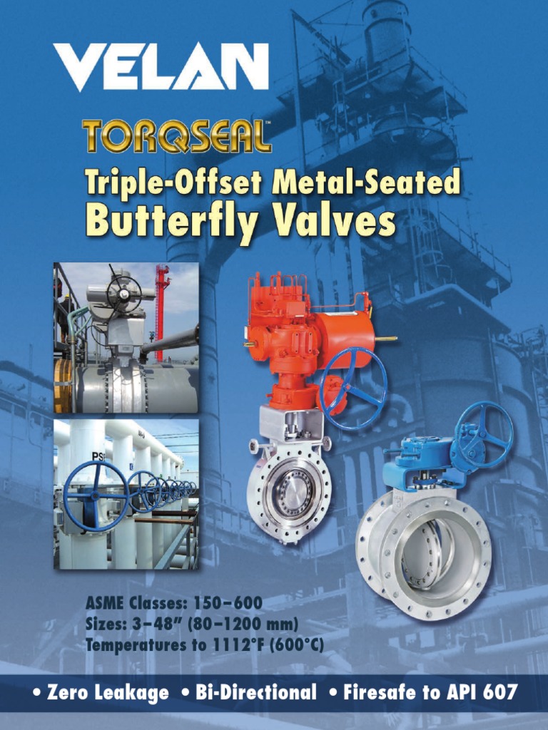 Velan Triple Offset Butterfly L - BF - 2006a | PDF | Valve | Natural Gas
