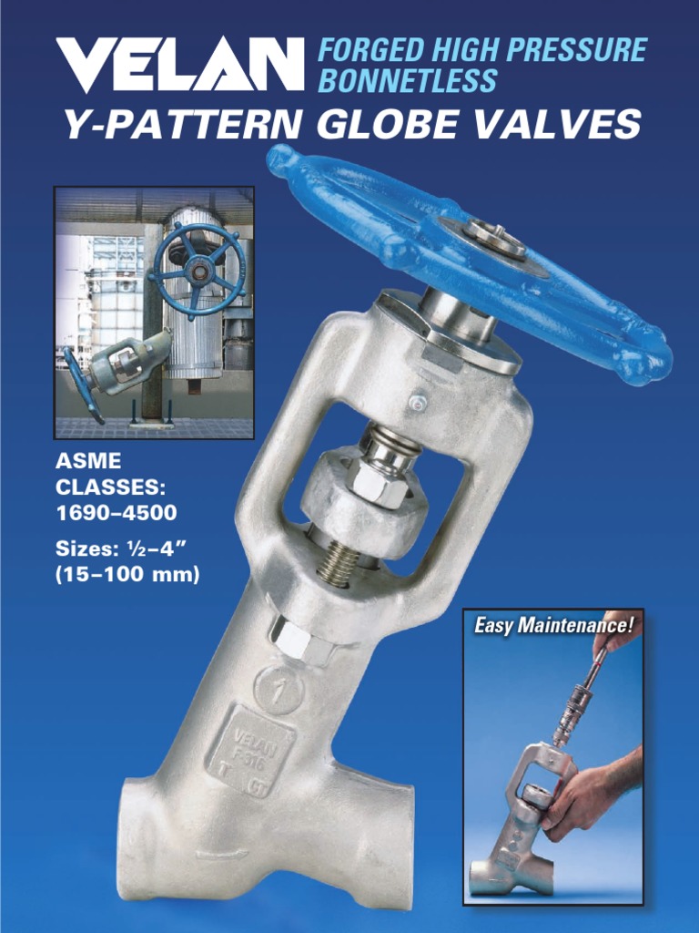 Velan Y-pattern Globe CAT BG 04 10 | Valve | Building Engineering