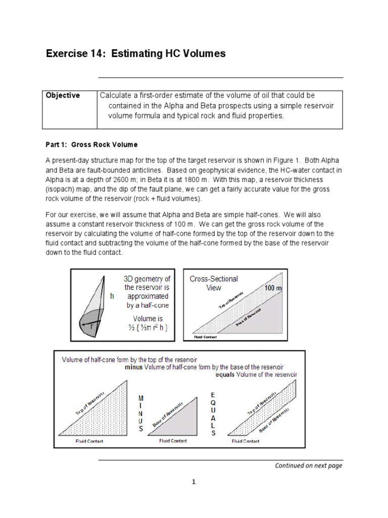 Estimating HC Volumes | PDF | Porosity | Petroleum Reservoir