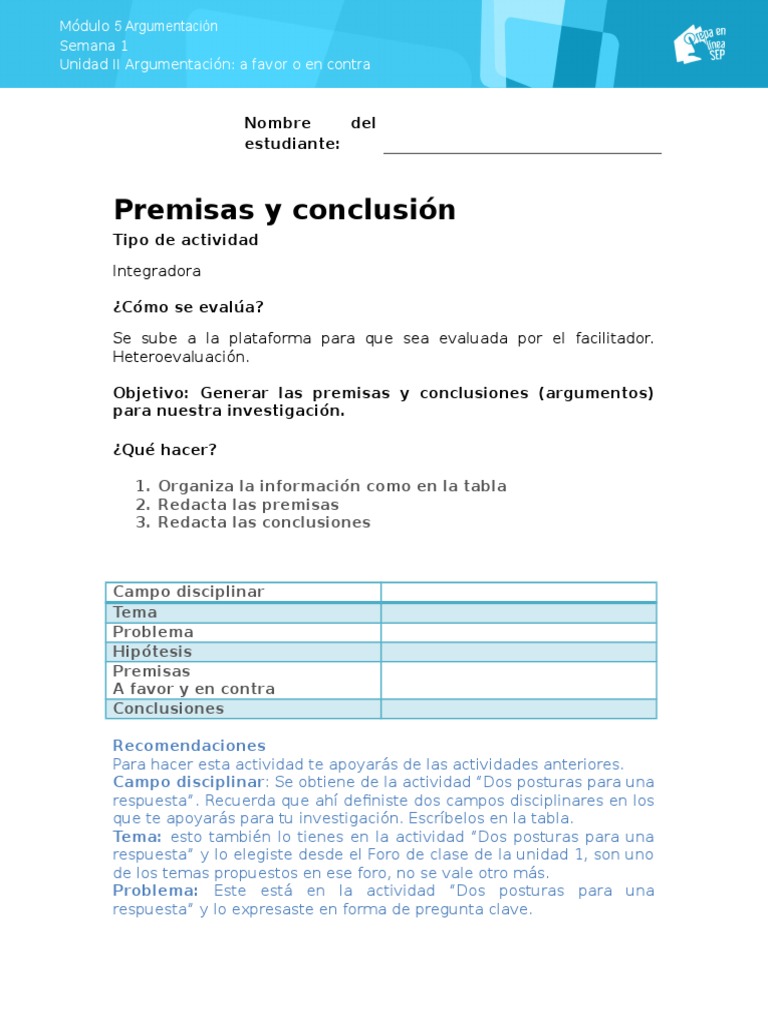 Plantilla Premisas y Conclusiones m5s2