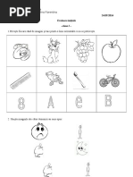 Evaluare Initiala CLR Cls I | PDF