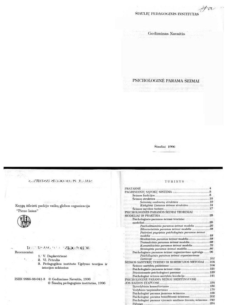 Gediminas Navaitis - Psichologine Parama Seimai PDF | PDF
