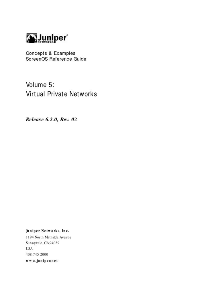 Juniper Vpn Concepts Pdf Virtual Private Network Key Cryptography