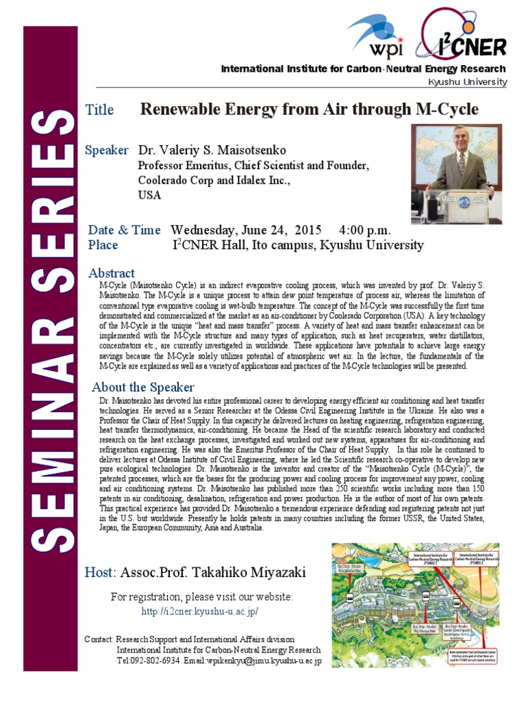 Renewable Energy via Maisotsenko Cycle | PDF | Air Conditioning | Heat