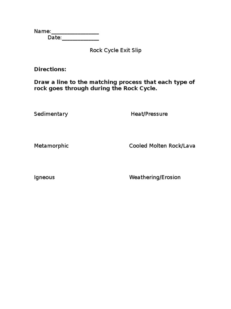 Lesson 3 - Exit Slip | PDF | Science & Mathematics