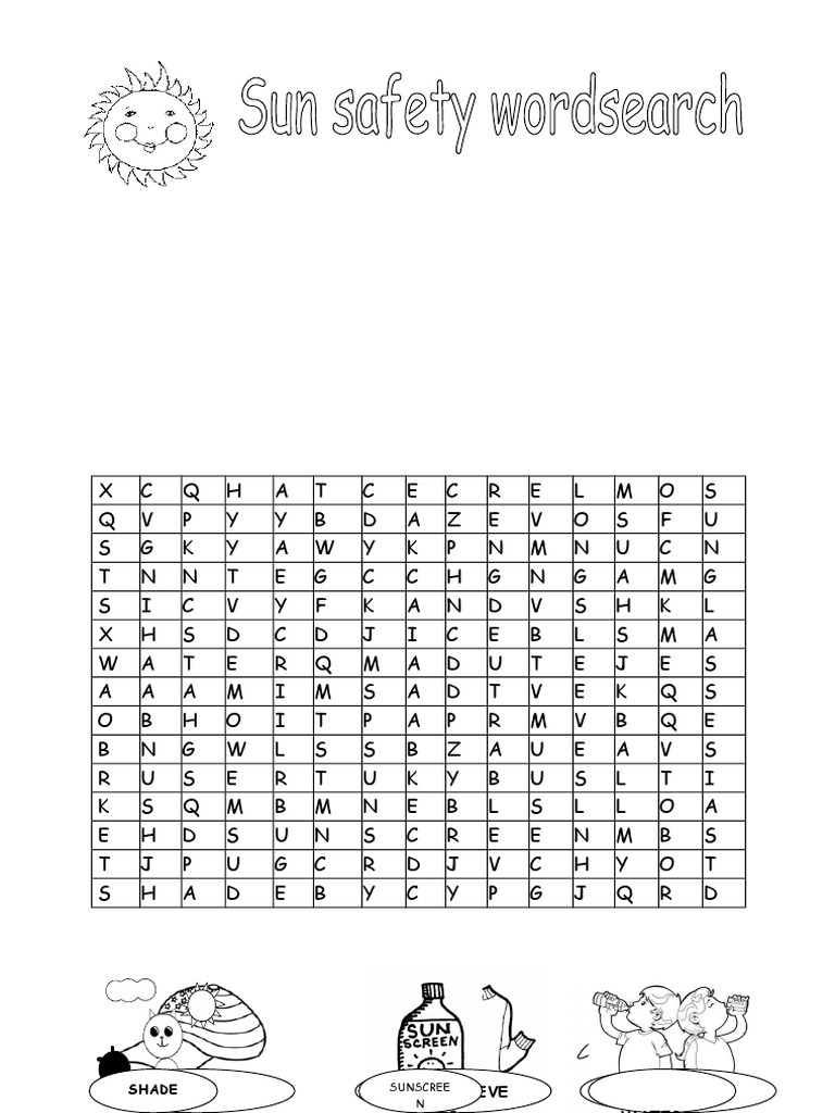 Sun Safety Worksheet | PDF