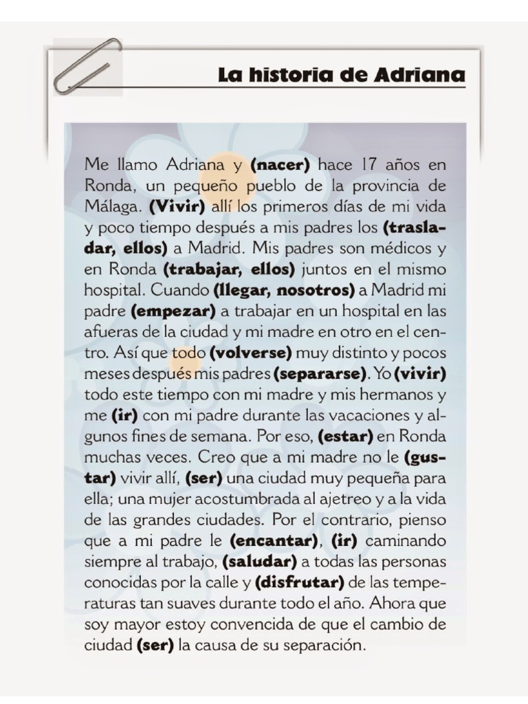 Lectura Pretérito Indefinido | PDF