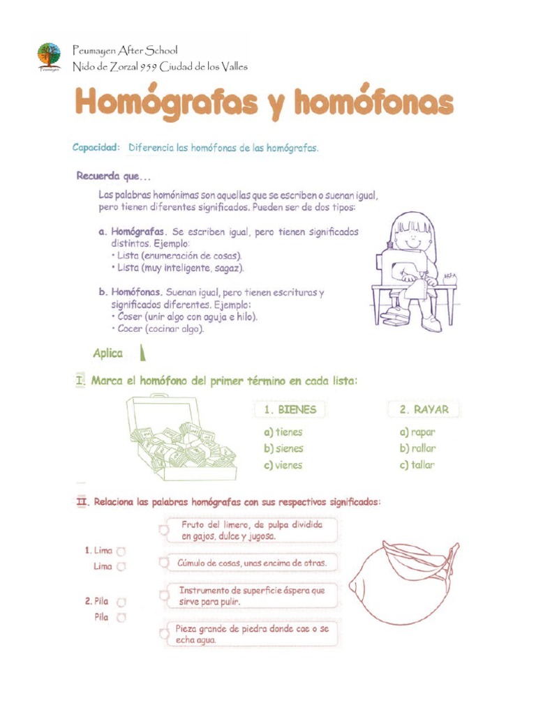Homofonos y Homografos | PDF | Deportes | Ocio