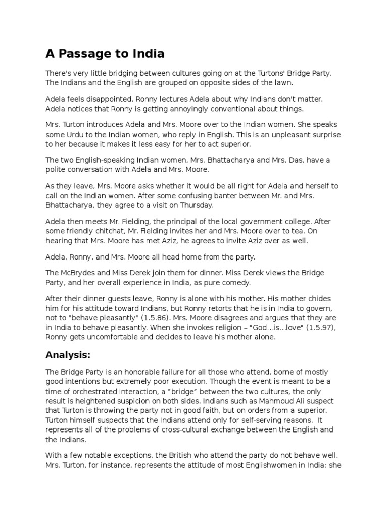 A Passage To India | PDF | Religion And Belief | Science