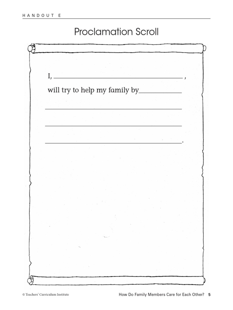 Family Proclamation Scroll | PDF