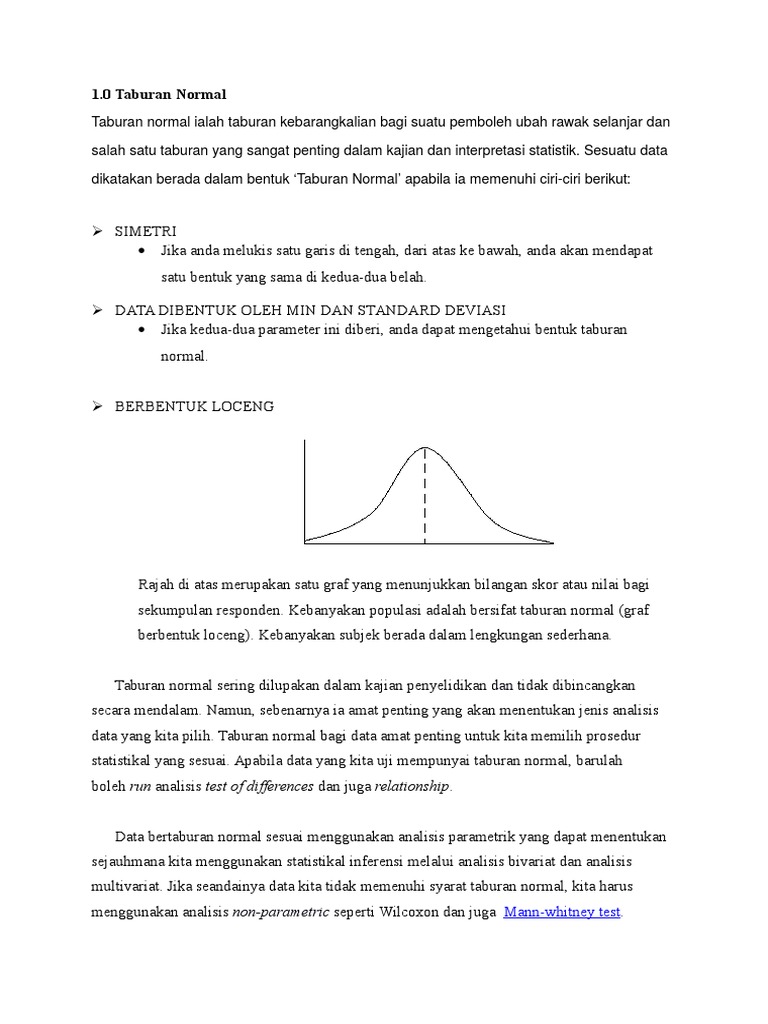 Taburan Normal-Kumpulan 1 | PDF