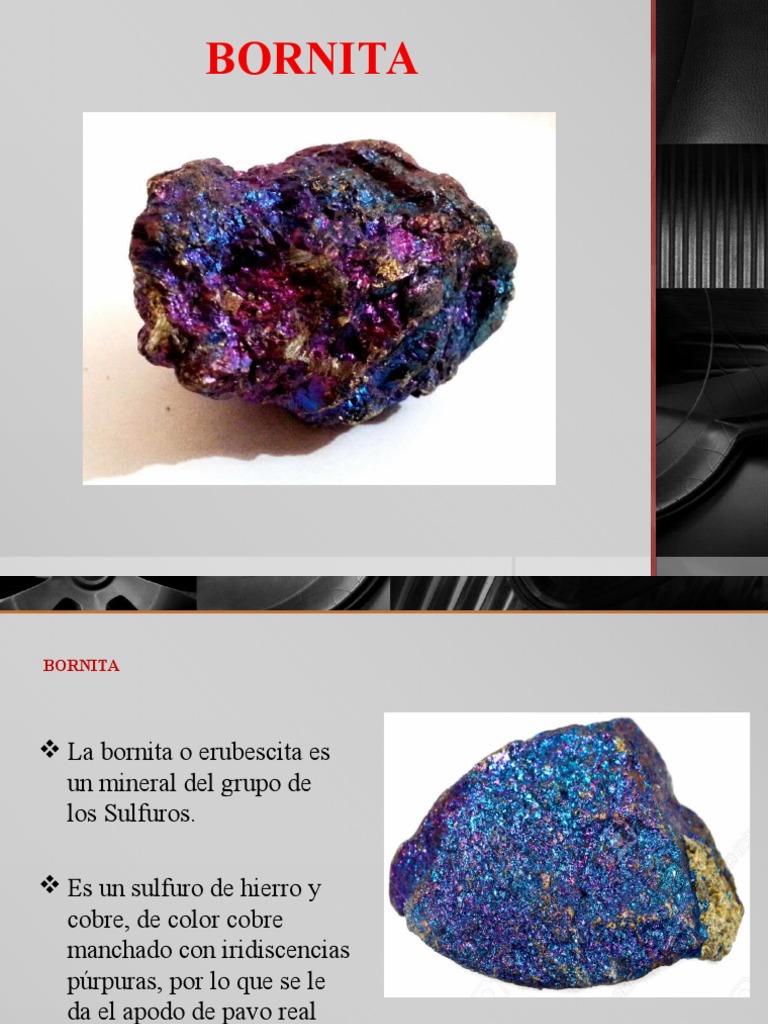 Características de Bornita y Calcosina | PDF | Minerales | Cobre