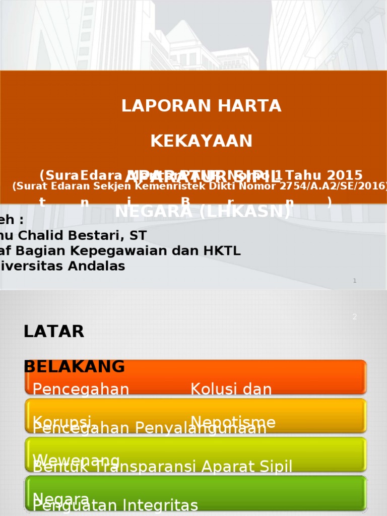 Bahan Sosialisasi Pengisian LHKPN & LHKASN | PDF | Ilmu Sosial