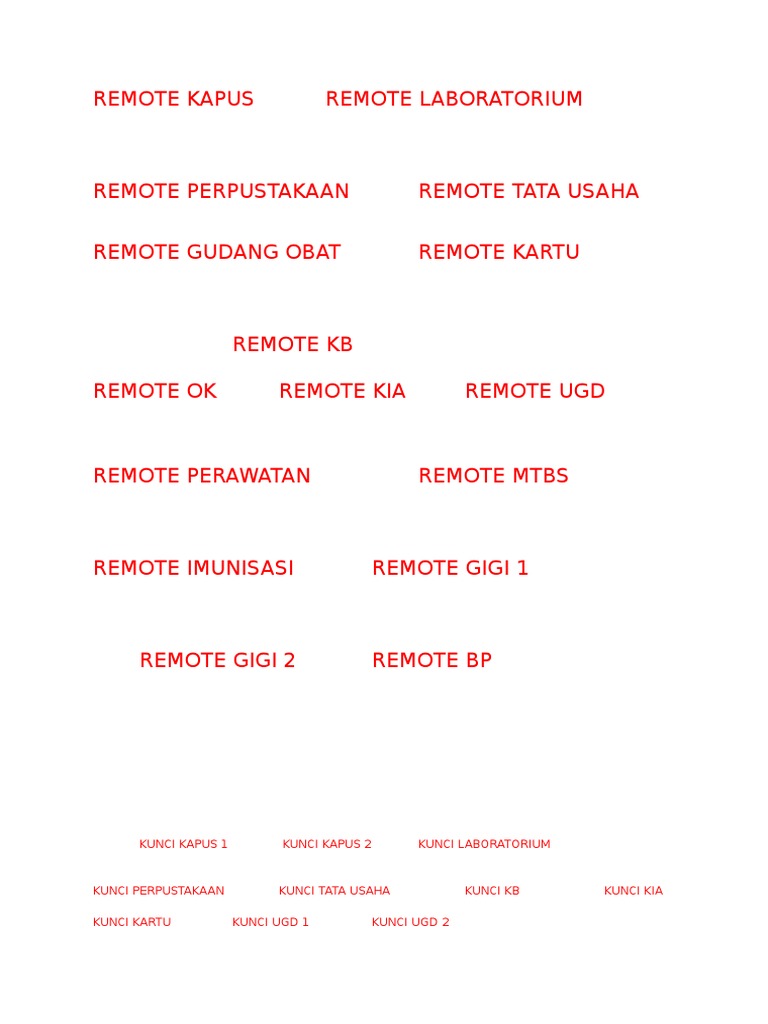 Remote | PDF