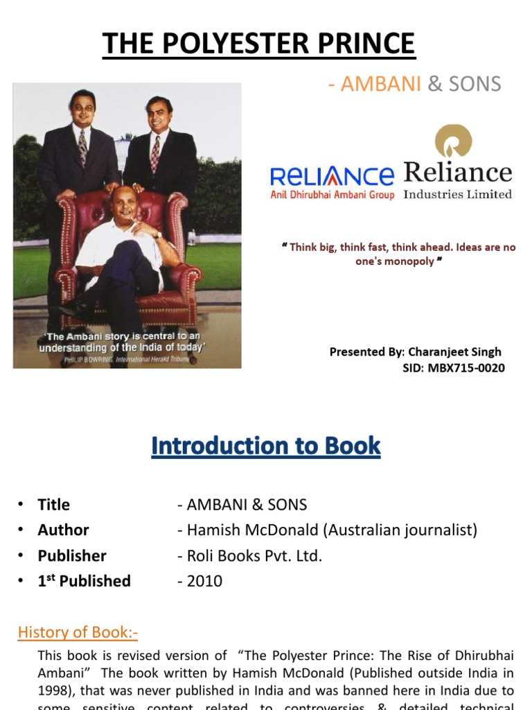 The Polyester Prince | PDF | Economies | Business