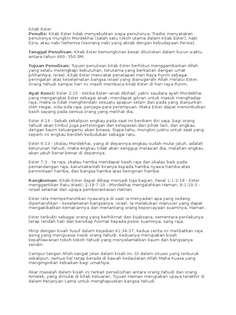 Kitab Ester | PDF