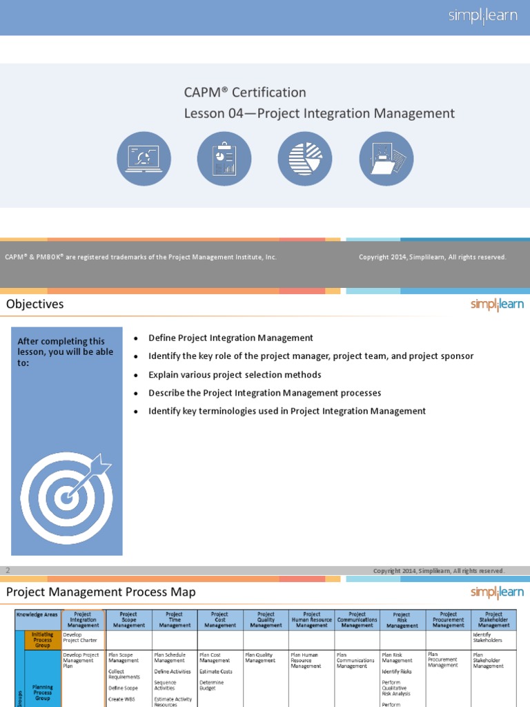 Lesson 4 - CAPM - Prep - Integration Management - V2 | PDF | Net ...