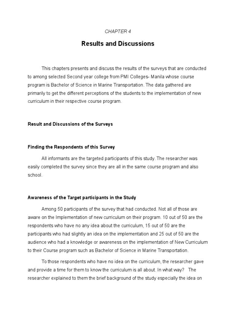 Chapter 5 | PDF | Curriculum | Survey Methodology