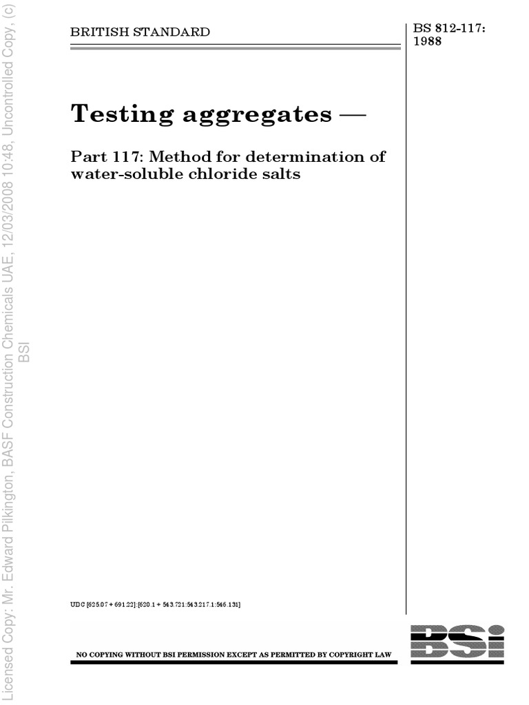 BS 812-117-1988 PDF | PDF | Nitric Acid | Copyright