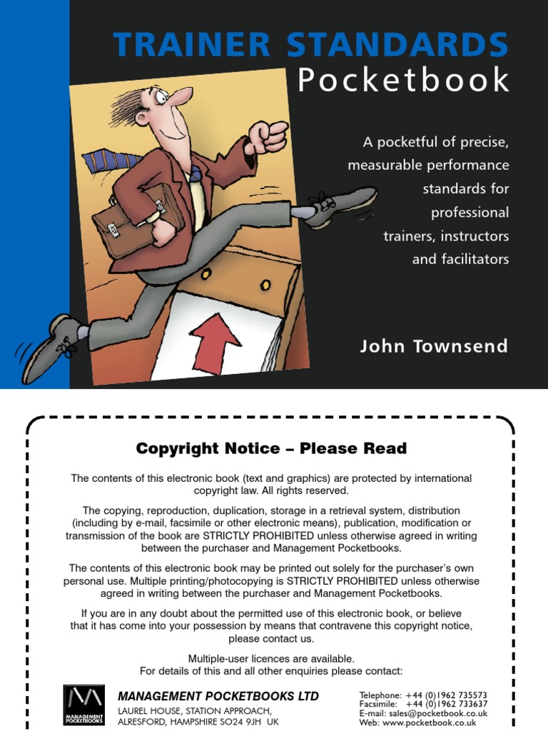 Management Pocketbooks - The Trainer Standards Pocketbook PDF | PDF ...