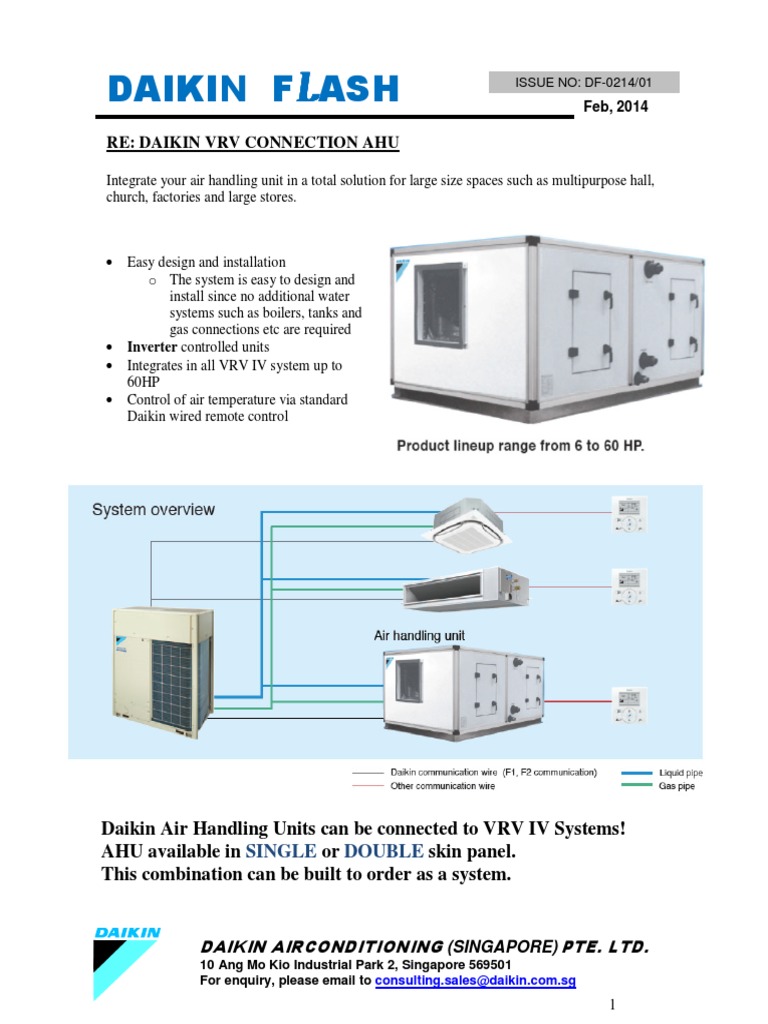 Df-0214 01 Daikin VRV Ahu | PDF
